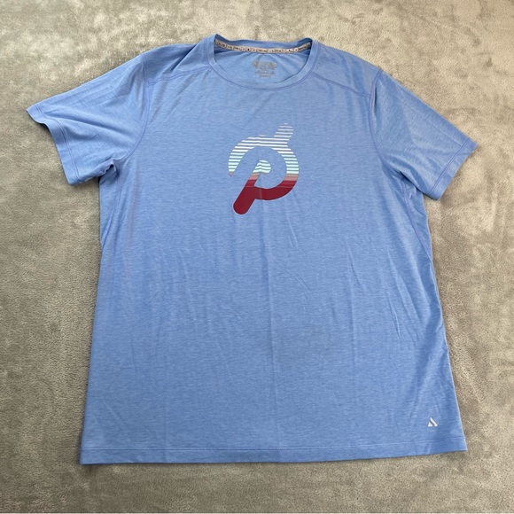 solfire | Shirts | Solfire Peloton Size Large Tshirt Blue Double Sided ...
